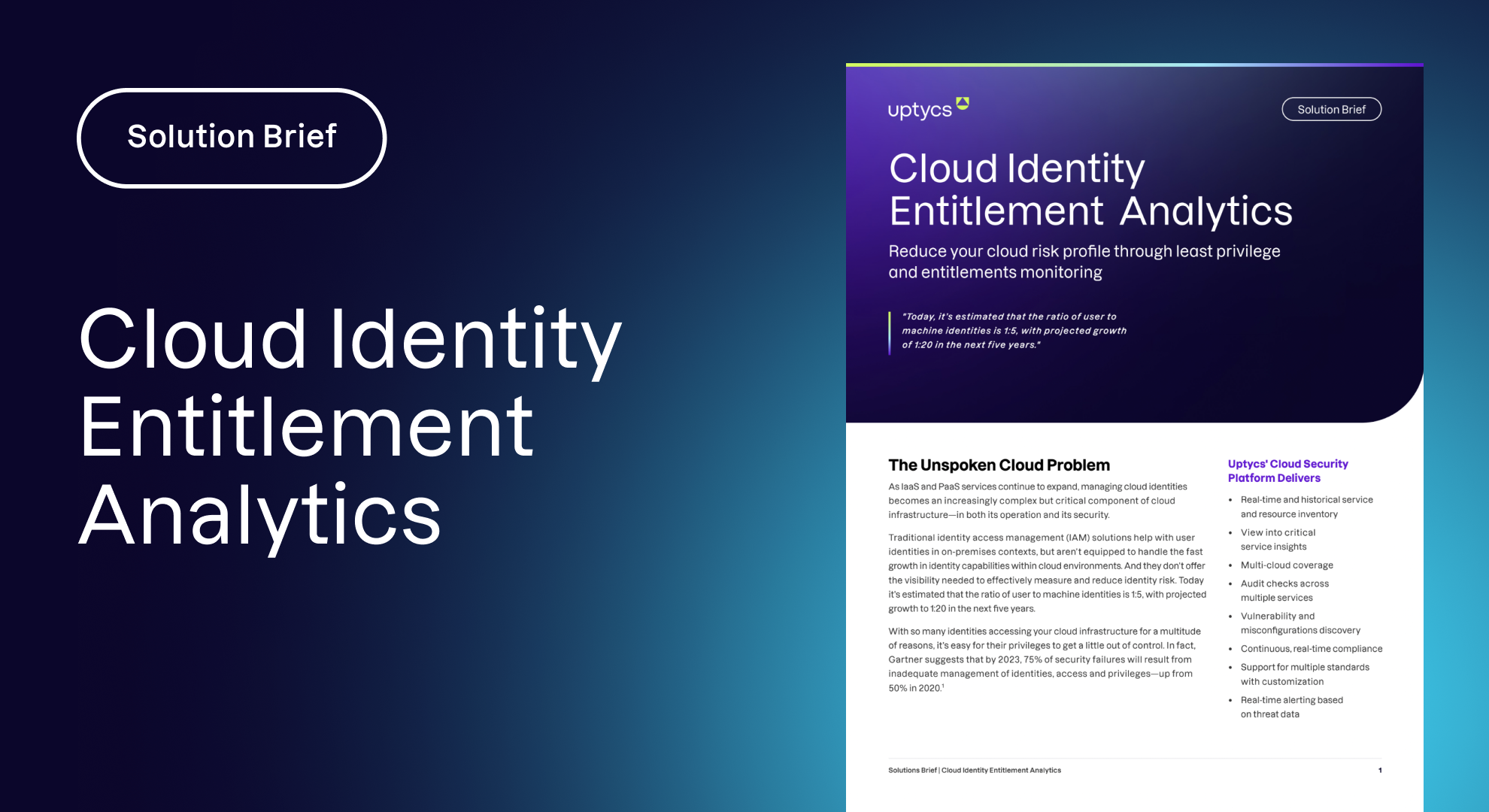 Solution Brief | Uptycs Cloud Identity & Entitlement Analytics